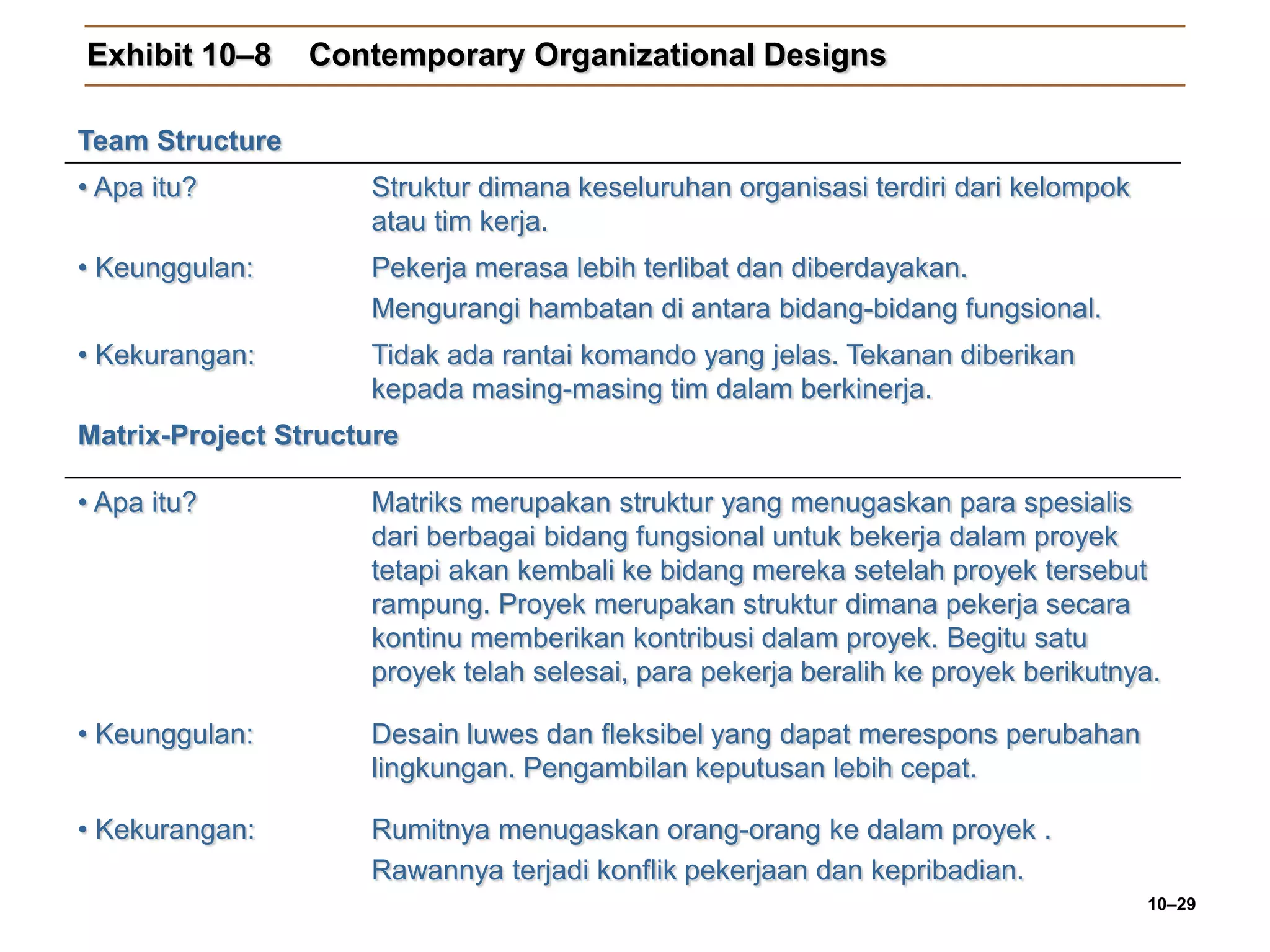 Robbins 9 _ Desain dan Struktur Organisasi | PPSX