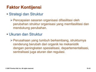 Robbins 9 _ Desain dan Struktur Organisasi | PPSX