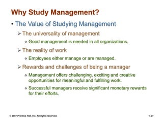Intro to Mgt and Organisations -Robbins9 ppt01 | PPT | Business ...
