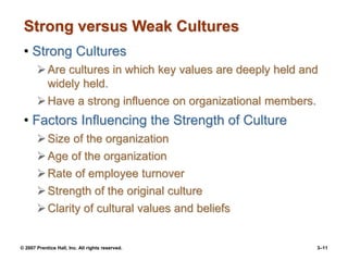 organisational culture Robbins ch3 - Robbins9 ppt03 | PPT