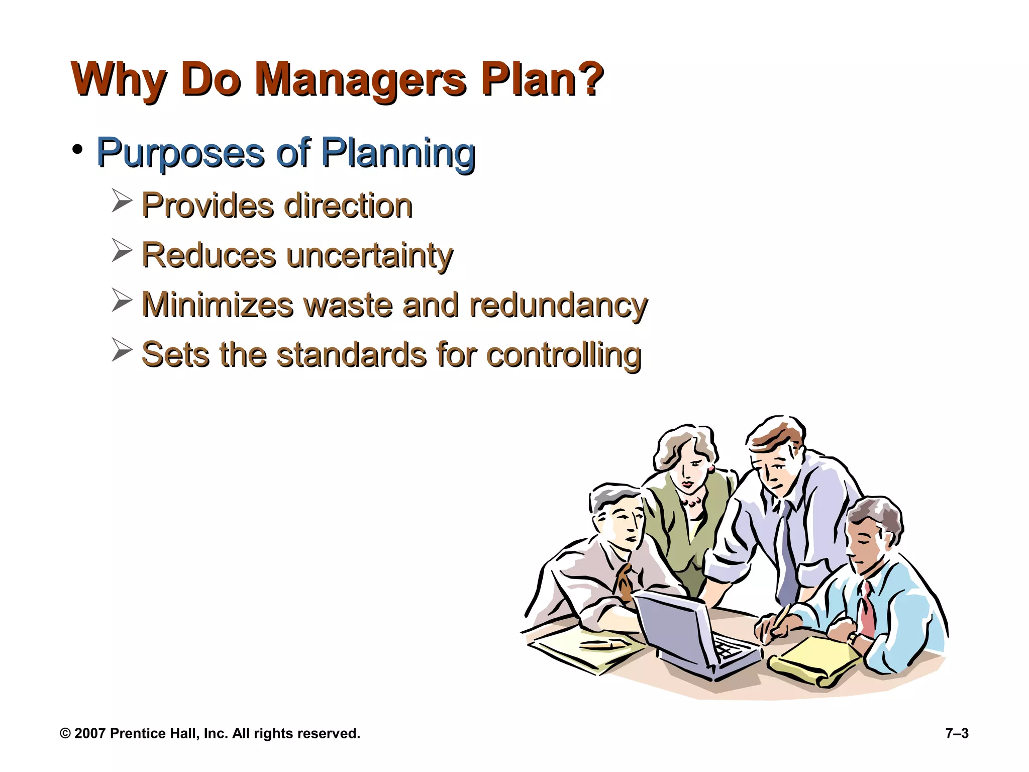 Foundations of Planning ( Management Chapter 7 ) | PPT