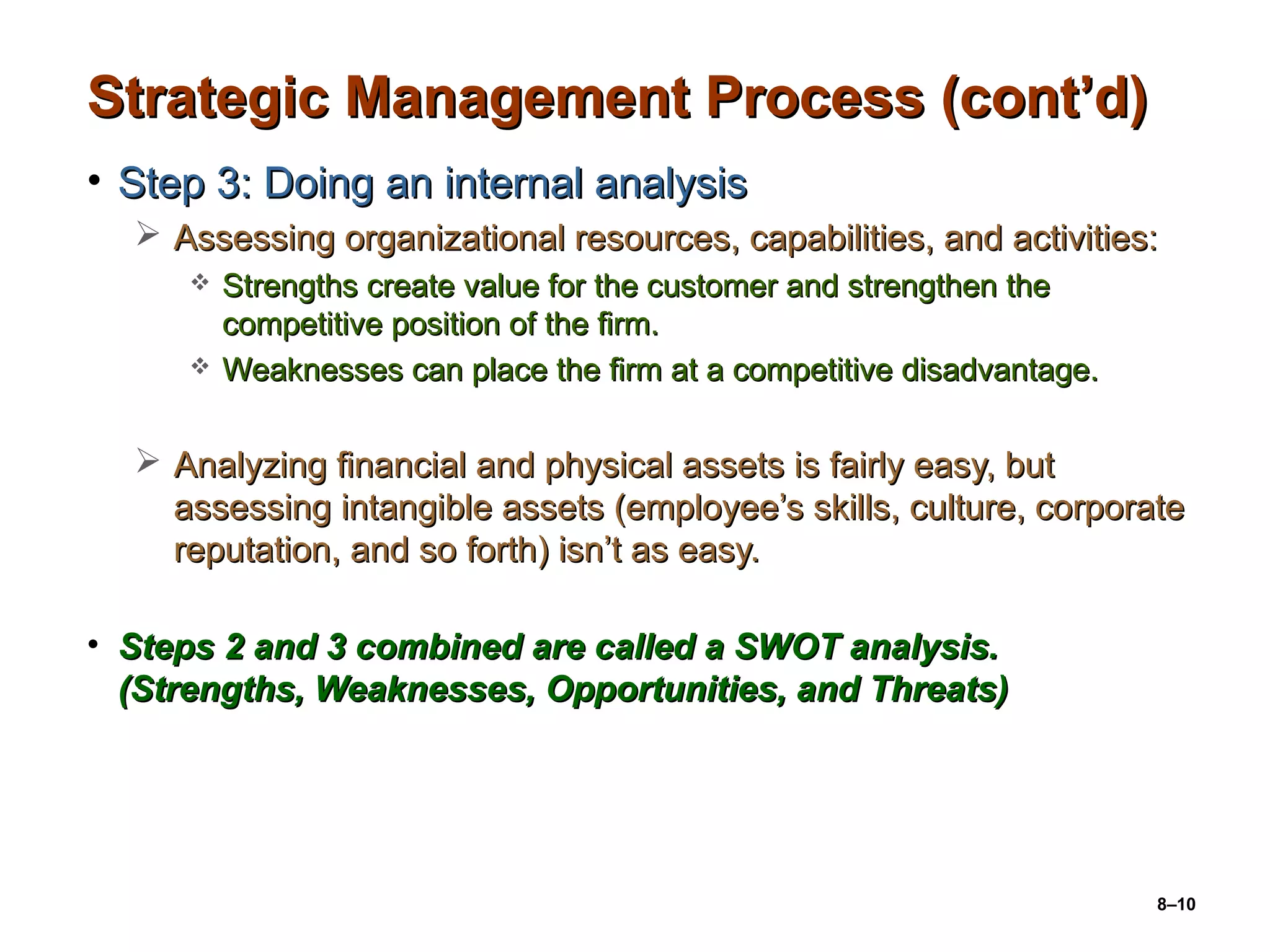 Strategic management introduction to the Strategic management | PPT