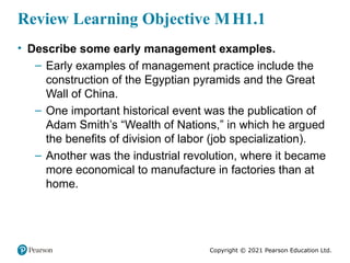 Management History and early management examples | PPT