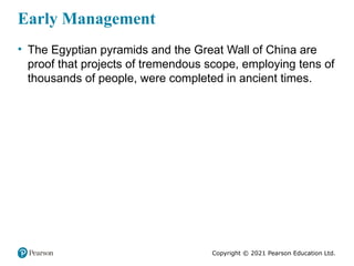 Management History and early management examples | PPT