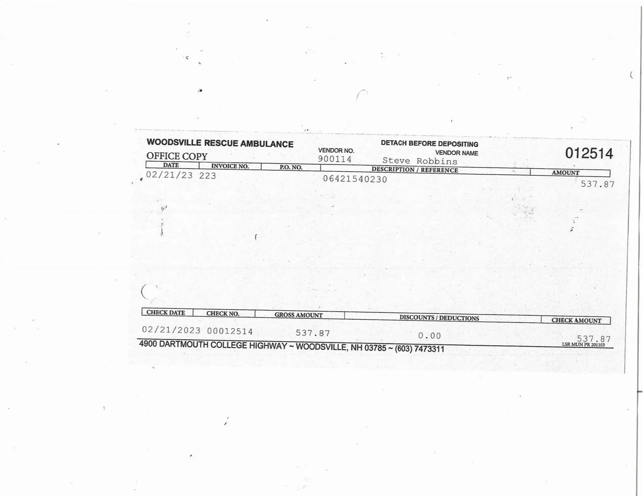 Steve Robbins Retirement Income From Woodsville | PDF