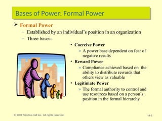 Chapter 14 ,POWER AND POLITICS (WORKPLACE DYNAMIC) | PPT