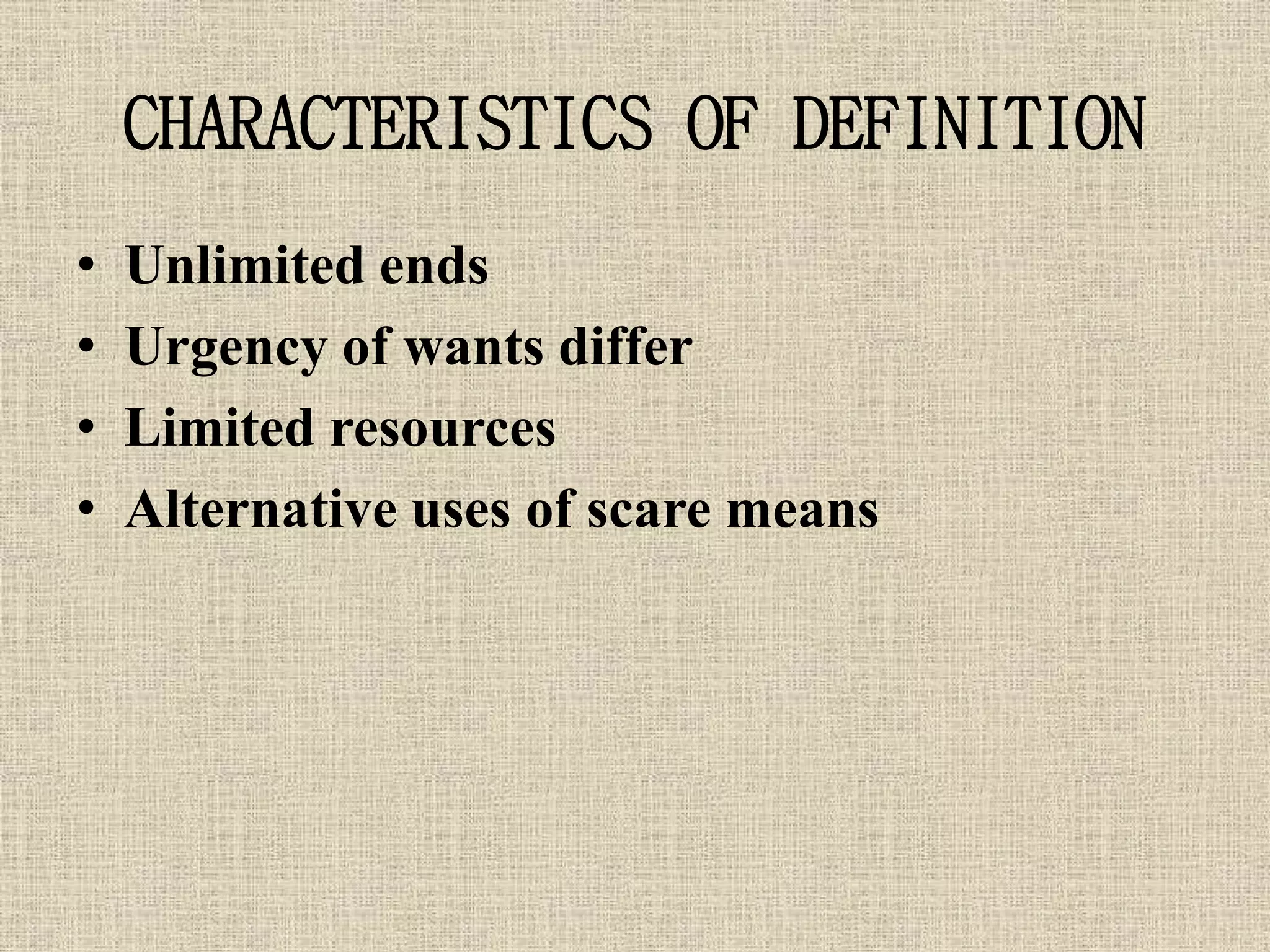 Robbins scarcity oriented definition | PPTX