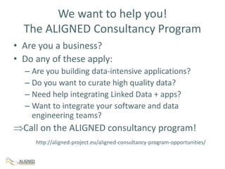 ALIGNED Data Curation Methods and Tools | PPT