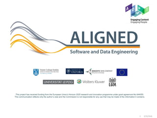 ALIGNED Data Curation Methods and Tools | PPT