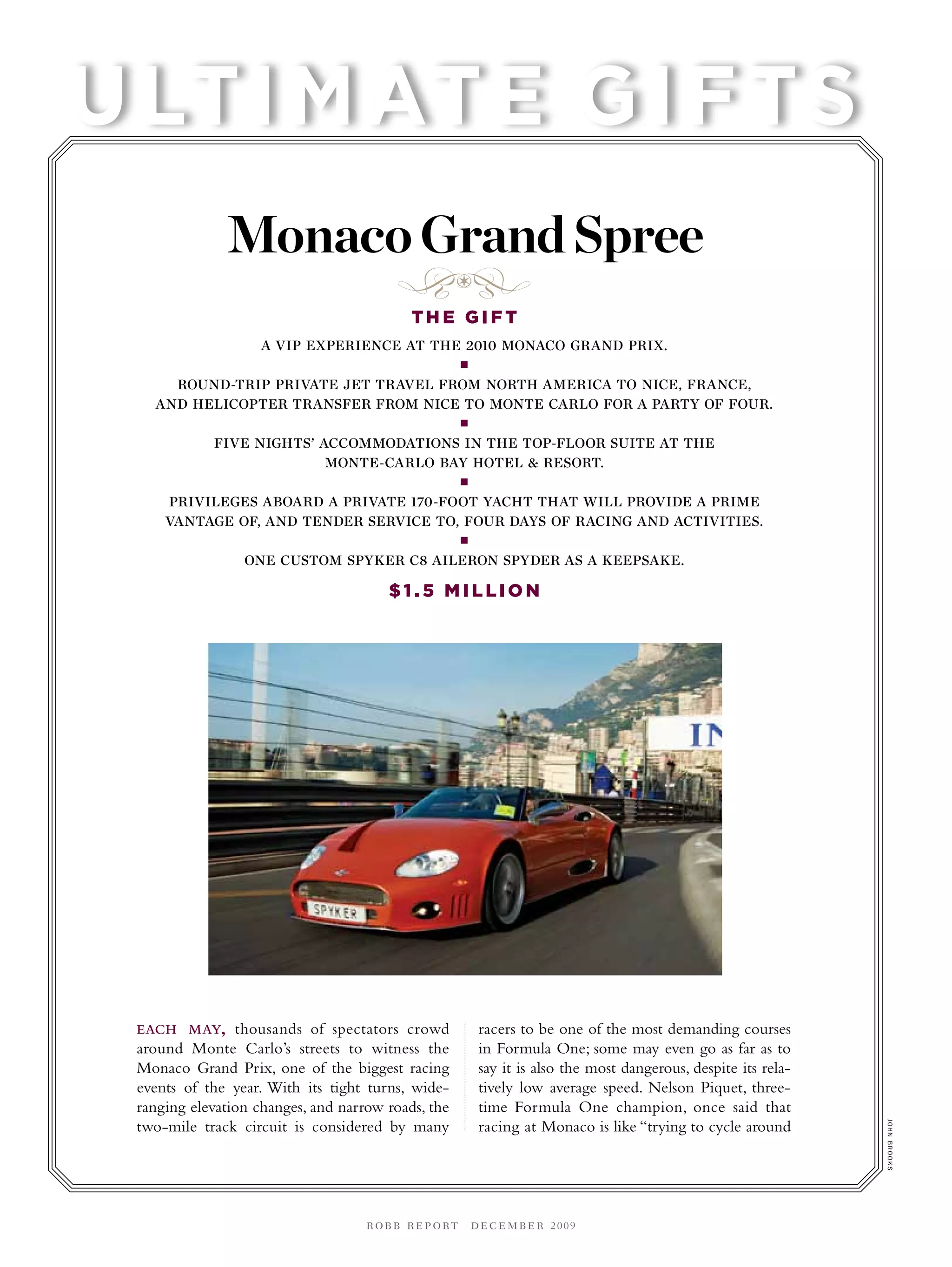 Robb Report Ultimate Gift Guide Monaco | PDF