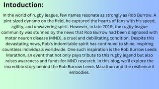 Rob Burrow Leeds Marathon A Tribute to Courage and Resilience | PPT