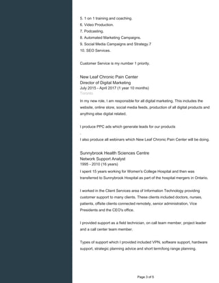 Rob Cairns CV and Profile | PDF