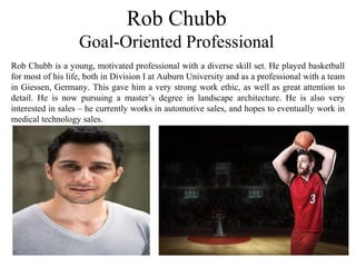 Rob Chubb - Educated Sales Professional | PPT