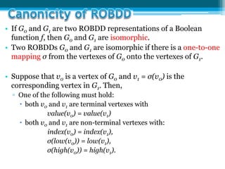 ROBDD&Charecteristics | PPTX