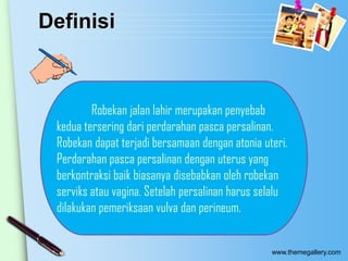 Robekan jalan lahir | PPTX