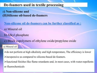 foaming and defoaming agent | PPTX