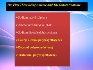 foaming and defoaming agent | PPTX