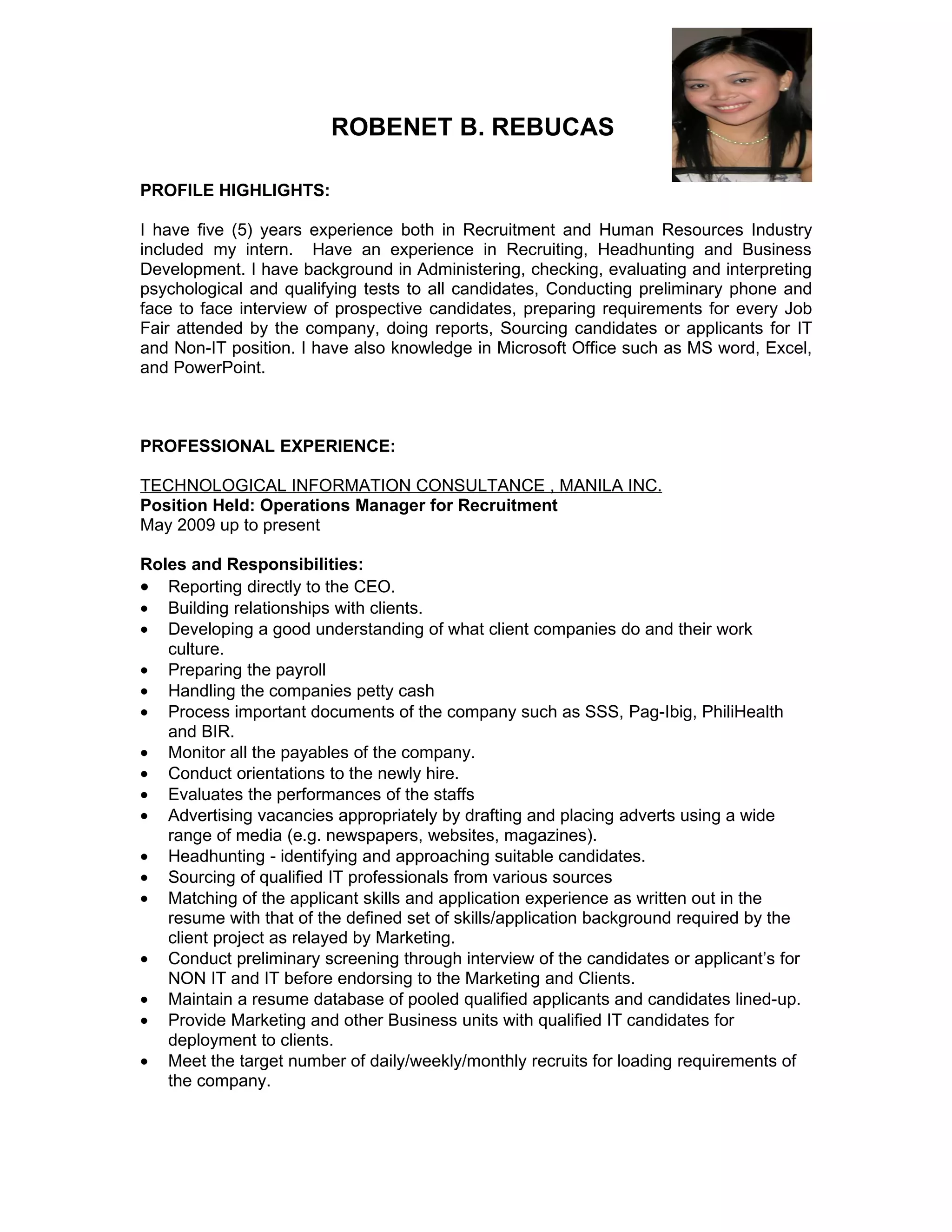 Robenet Rebucas Updated | PDF