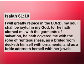 Robe of Righteousness | PPT