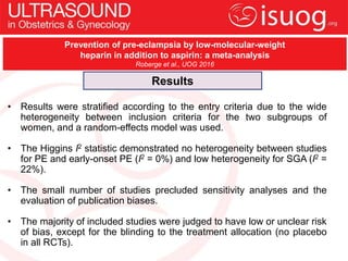 UOG Journal Club: Prevention of pre-eclampsia by low-molecular-weight ...