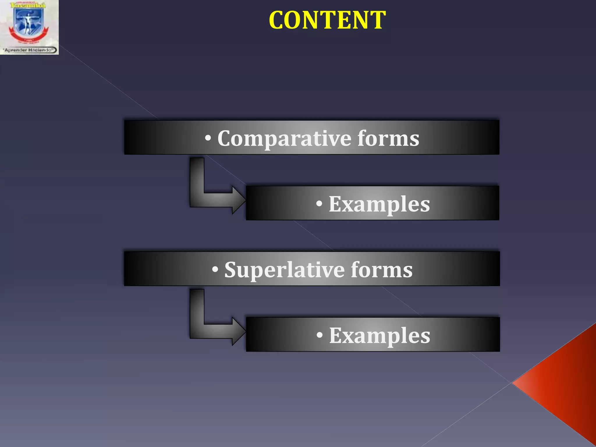 Comparative & Superlative forms | PPTX