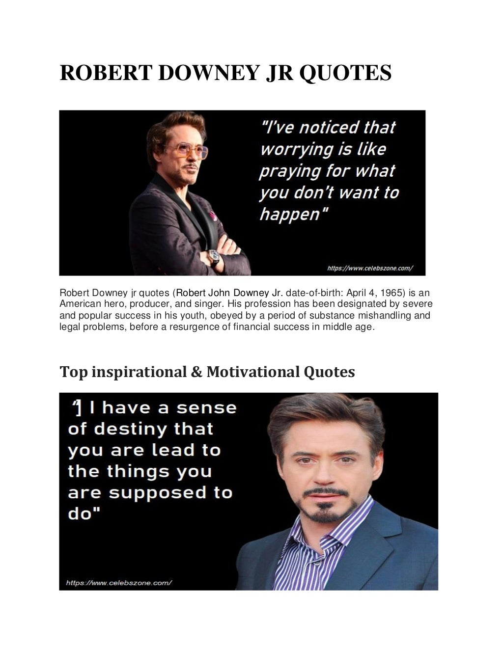Top Informational Robert Downey Jr quotes top-informational-robert-downey-jr-quotes