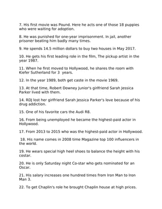 Robert downey-junior-biography | PDF