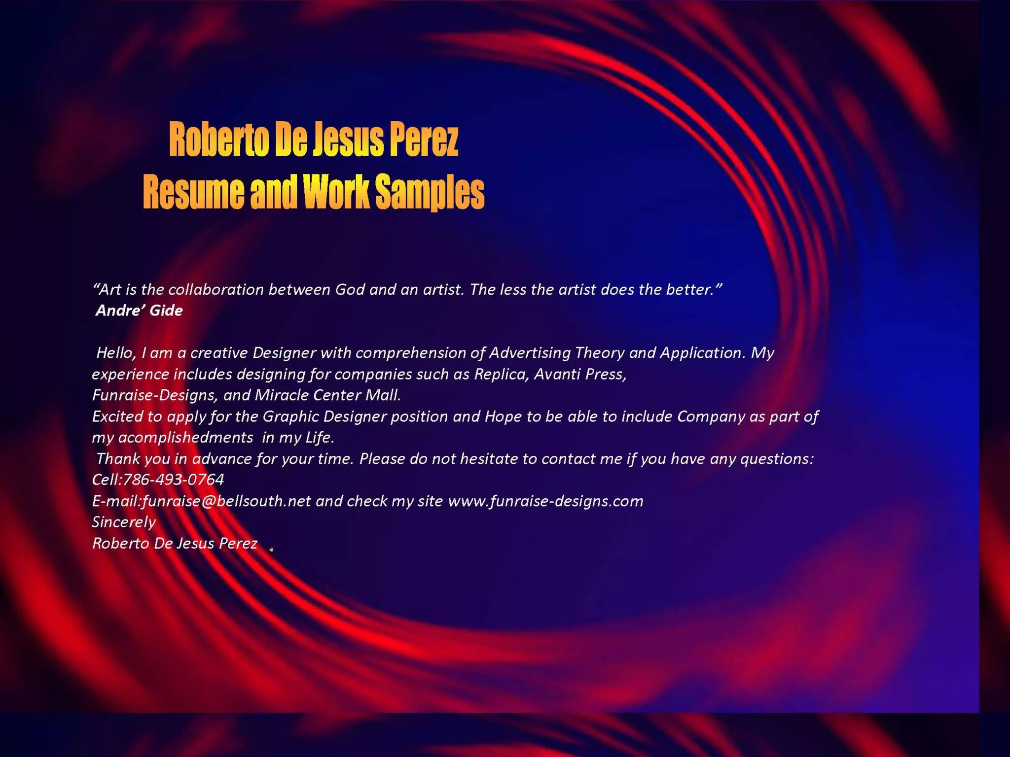 Robert R E S U M E2 | PPT
