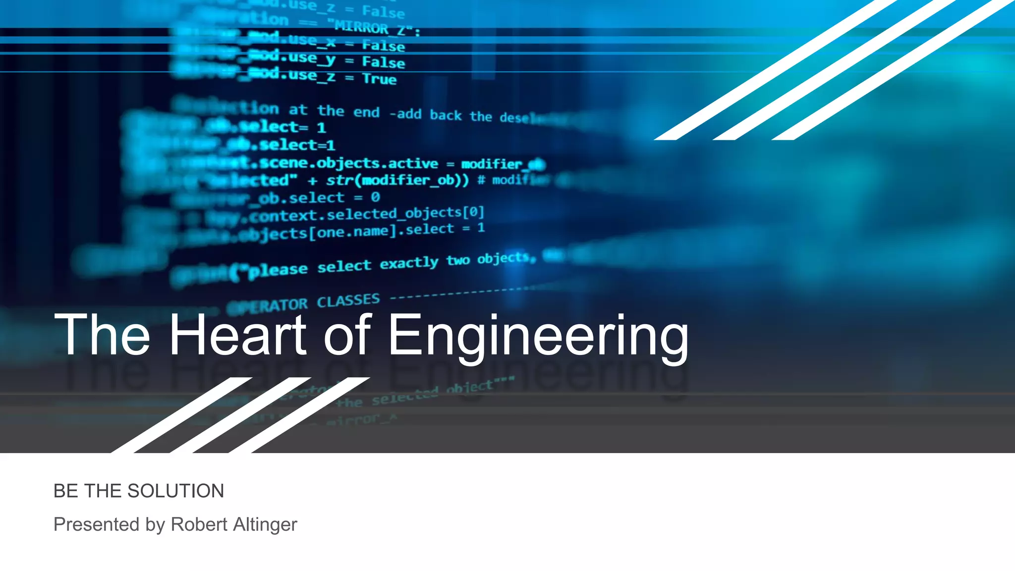 Robert Altinger, SVP Engineering & Operations, Crossover - The soul of ...