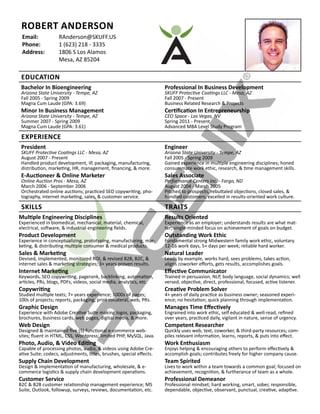 Robert anderson isagenix resume | PDF