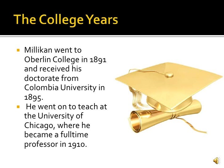 Robert Millikan John Townsend