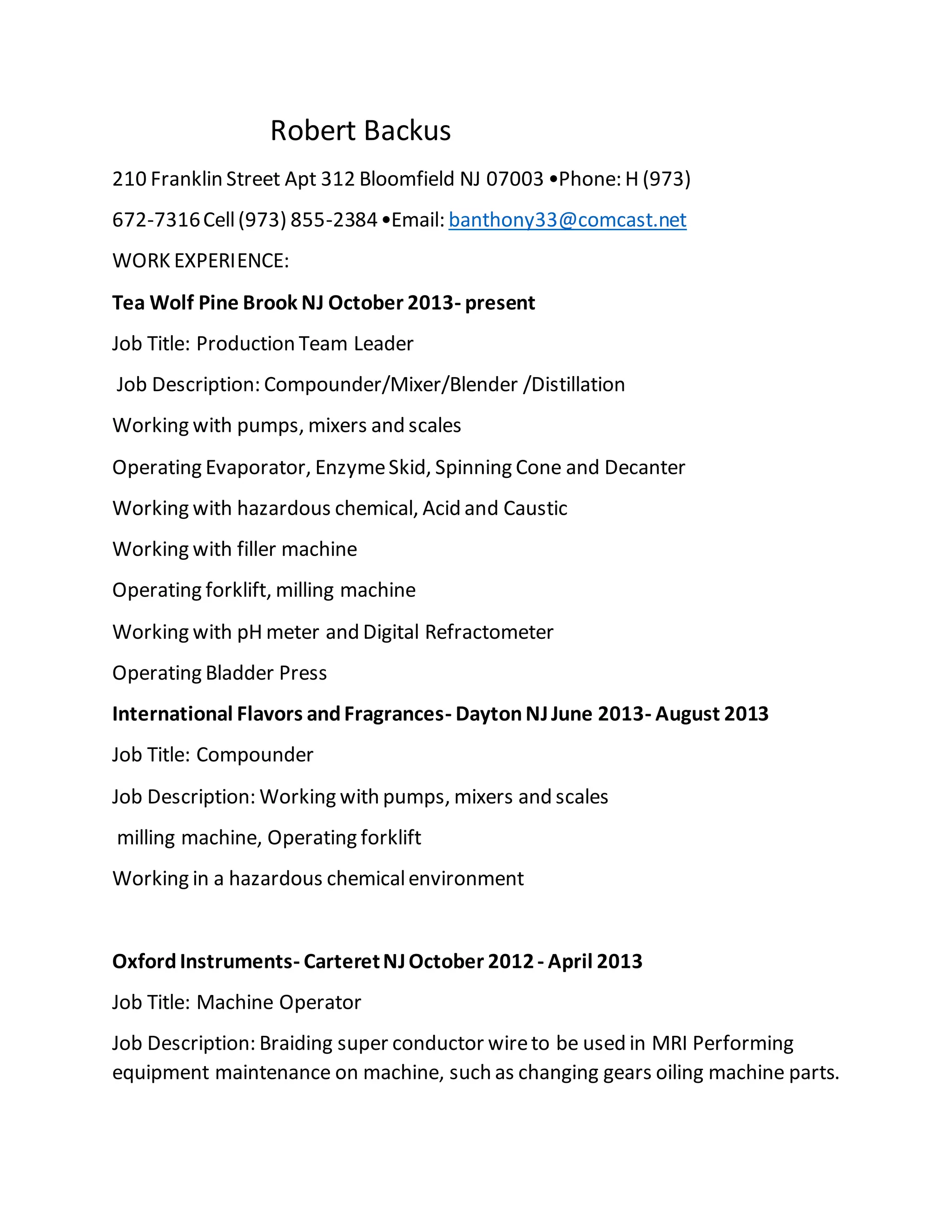 Compounder/Distillation & Extraction | DOCX | Chemistry | Science