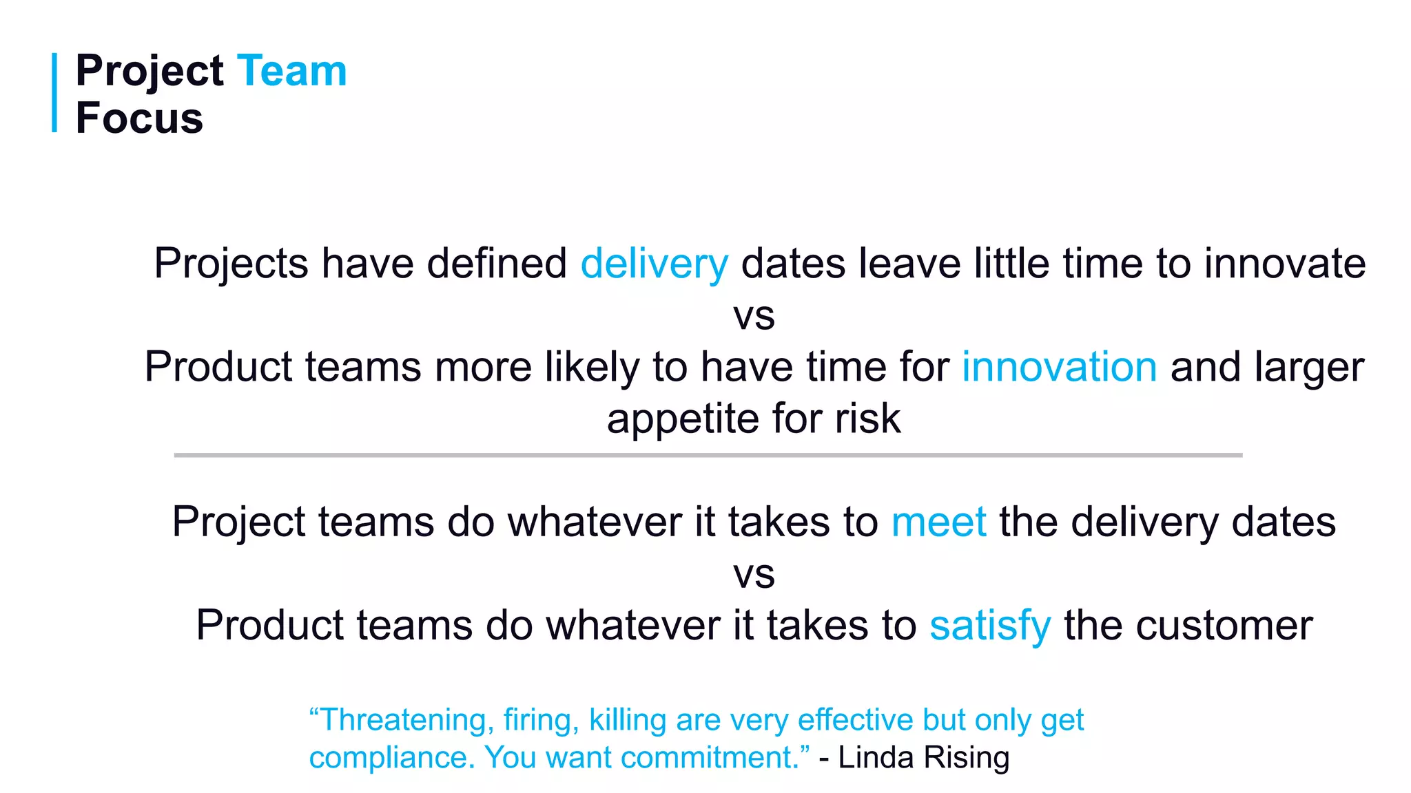 Scrum: Project Focus or Product Focus | PPT