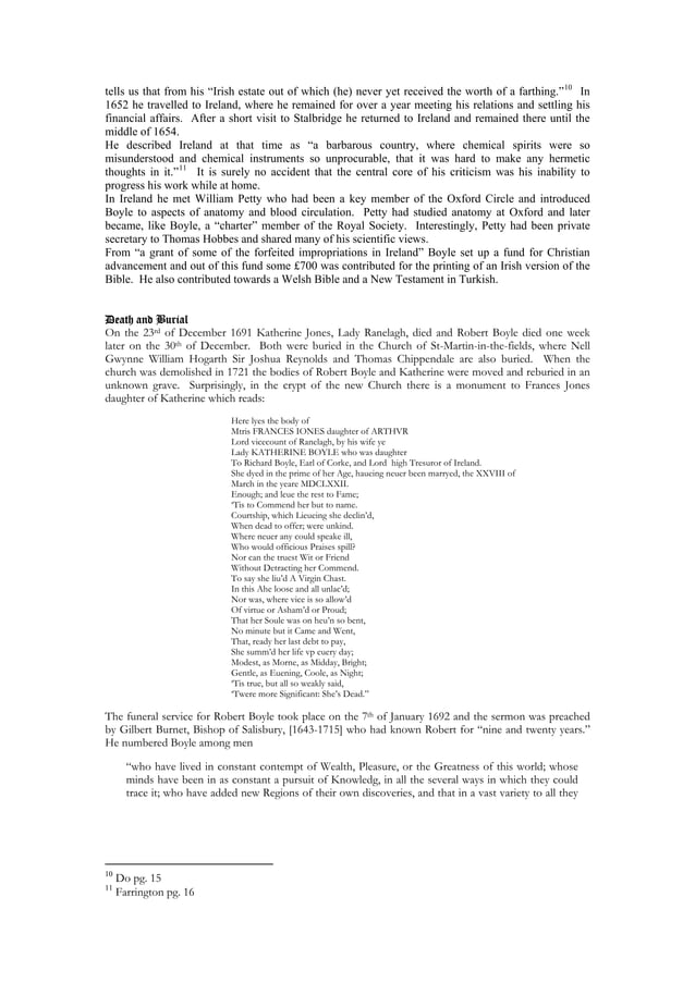 Robert Boyle 1627-1691 | PDF