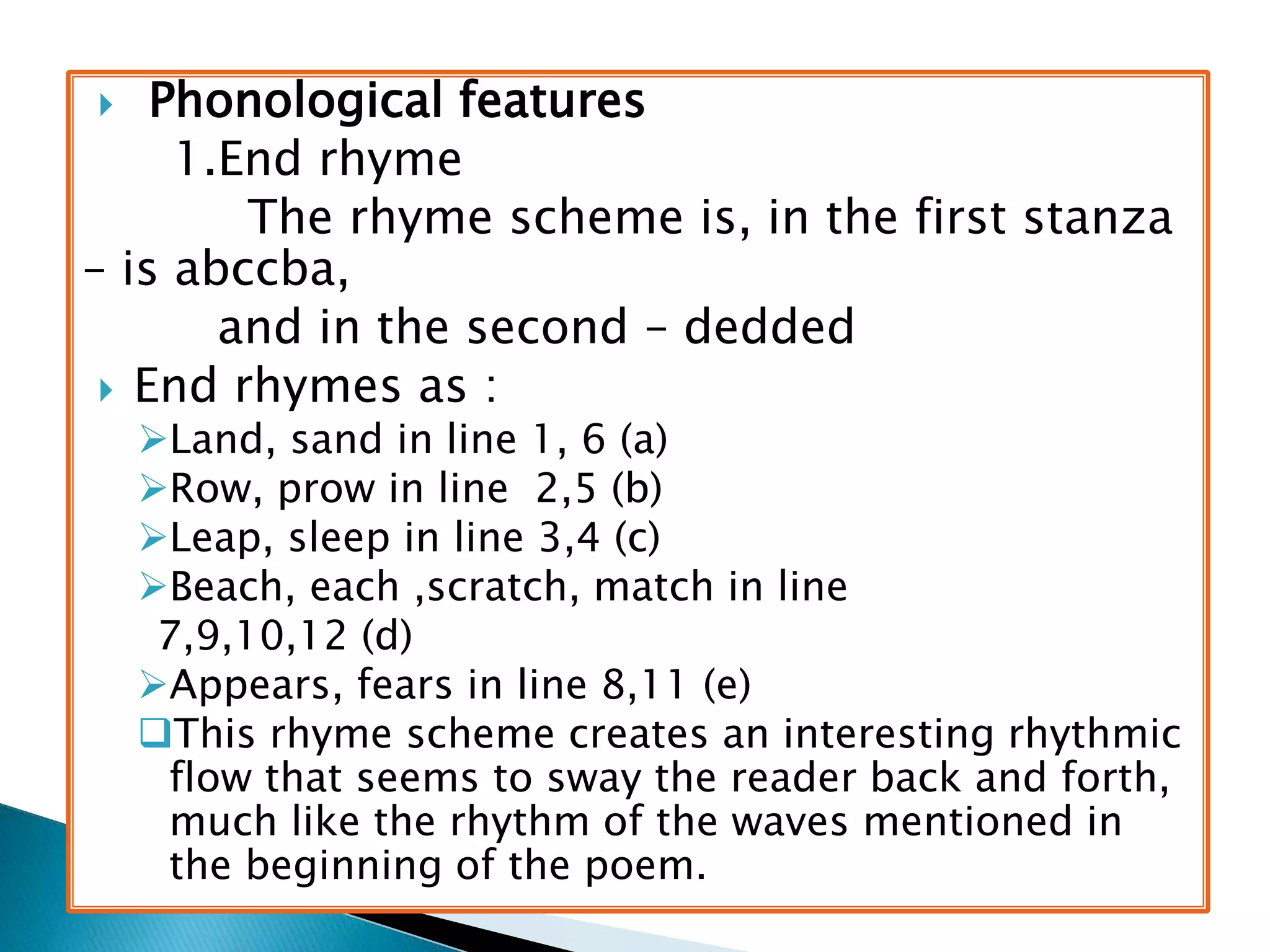 Stylistic analysis of Robert browning's poem "Meeting at night" | PPTX
