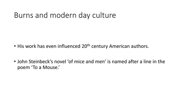 Robert Burns Biography | PPT | Free Download