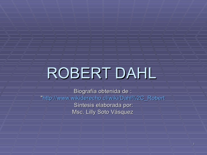 Robert dahl
