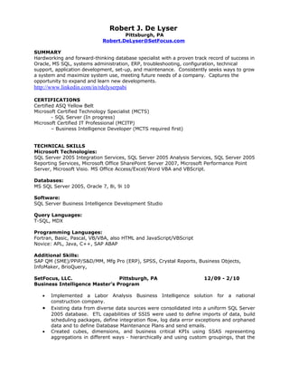 Robert De Lyser | PDF