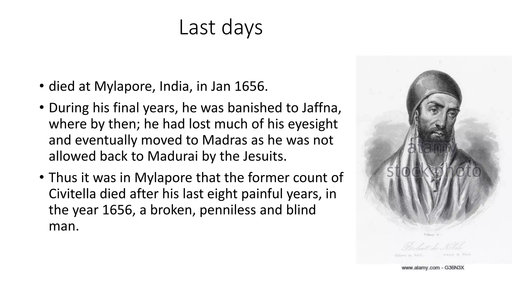 Robert de nobile, Christian Missionary in Madurai, Roman missionary ...