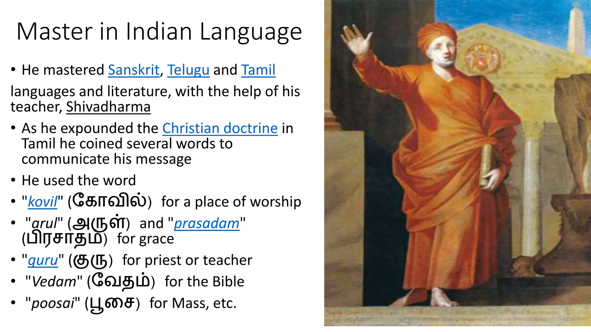 Robert de nobile, Christian Missionary in Madurai, Roman missionary ...