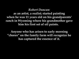 Robert Duncans Paintings | PPT