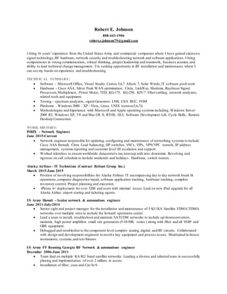 Robert E. Johnson resume | PDF