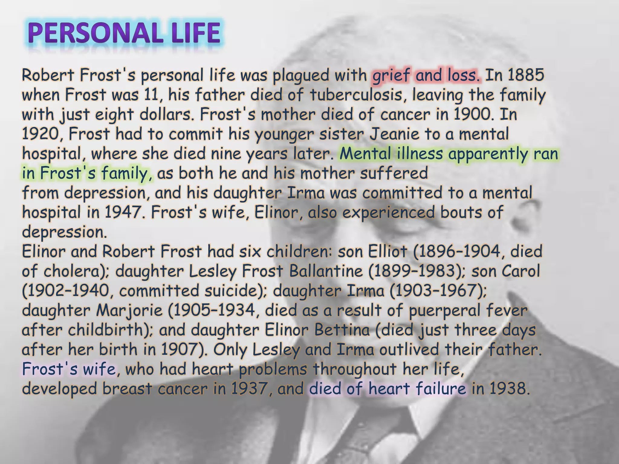 Robert frost--Detailed biography | PPTX