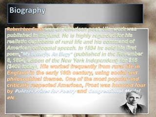 Robert frost | PPT