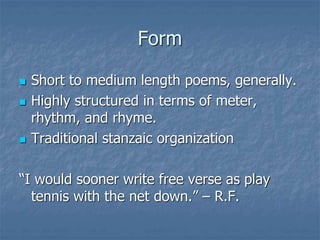 biography of robert frost the familiar english author.ppt