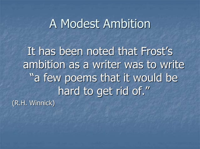 biography of robert frost the familiar english author.ppt