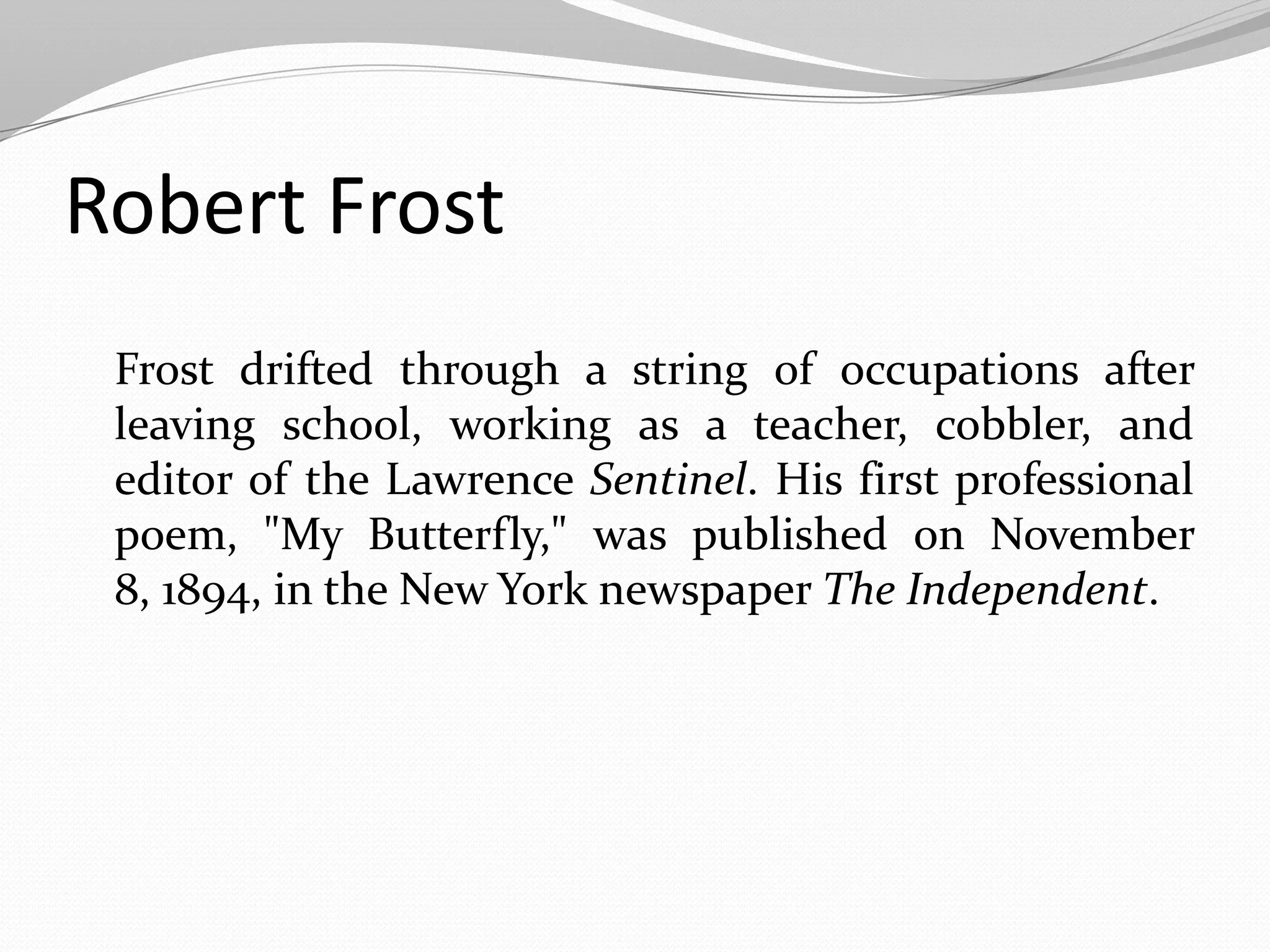 Robert frost.3 | PPTX