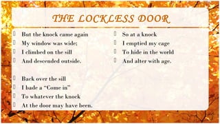 Robert frost poems | PPT