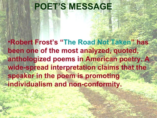 Robert frost presentation | PPT