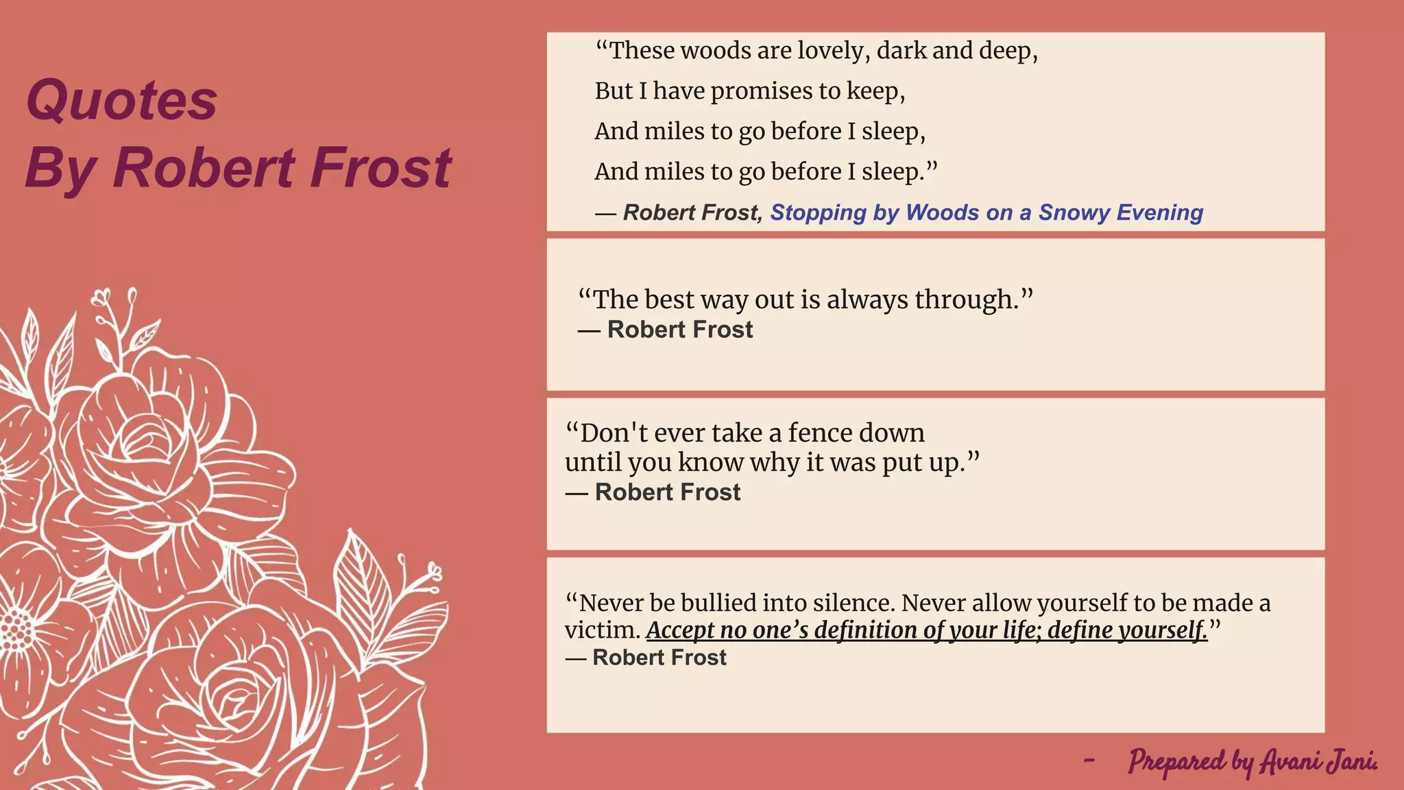 Robert Frost presentation | PDF